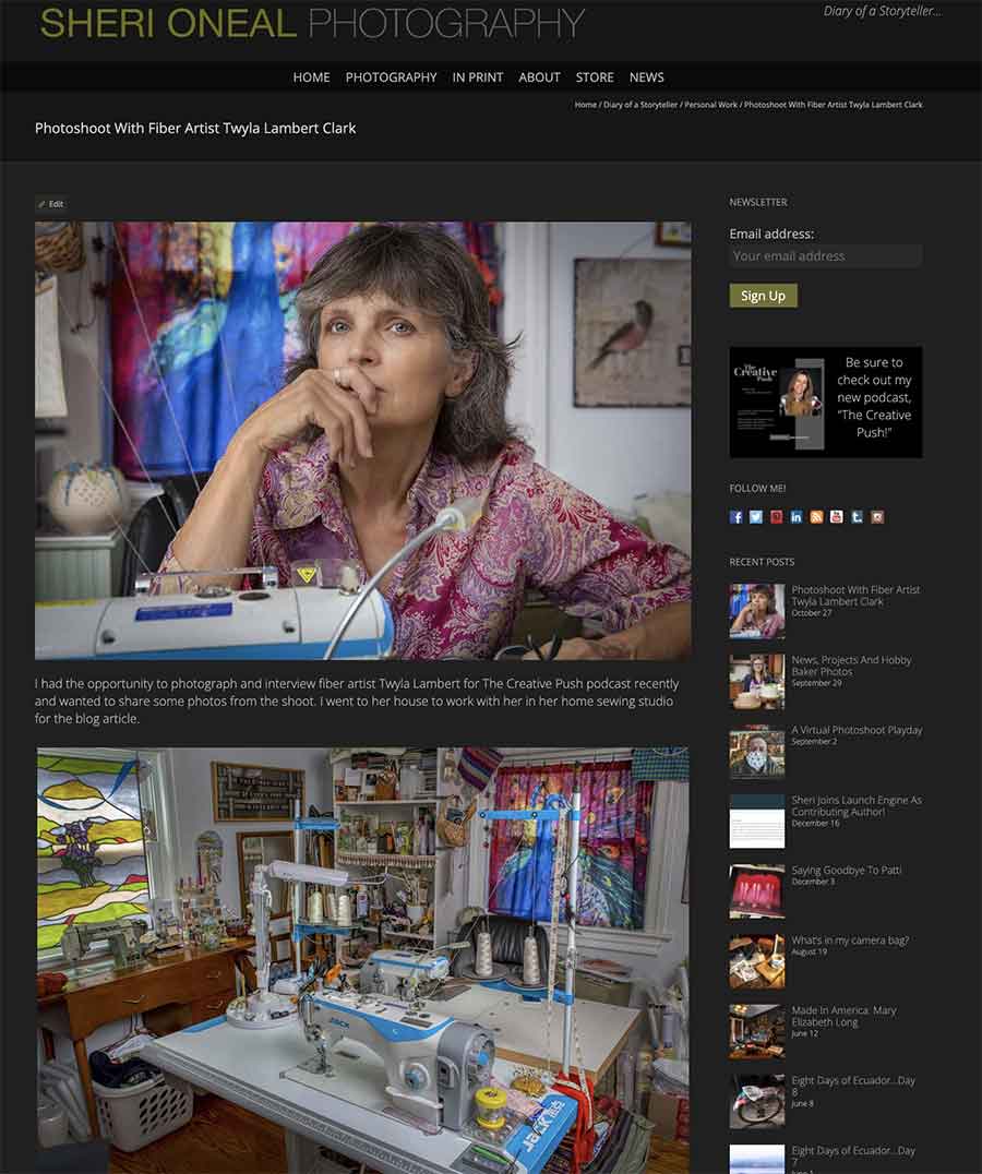 Fiber Artist Twyla Lambert Clark